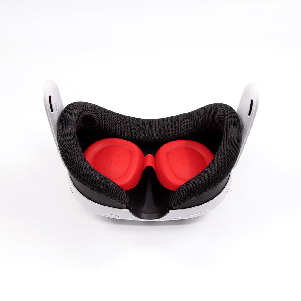 Silicone VR Lens Protector for Meta Quest 3 (Red) - Walmart.com