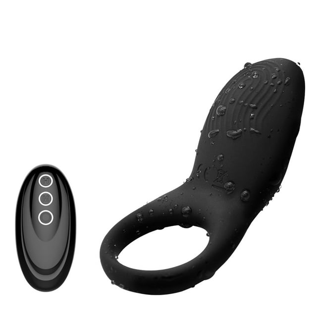 Silicone Vibrating Cock Ring Dual Penis Ring Vibrator For Male Longer