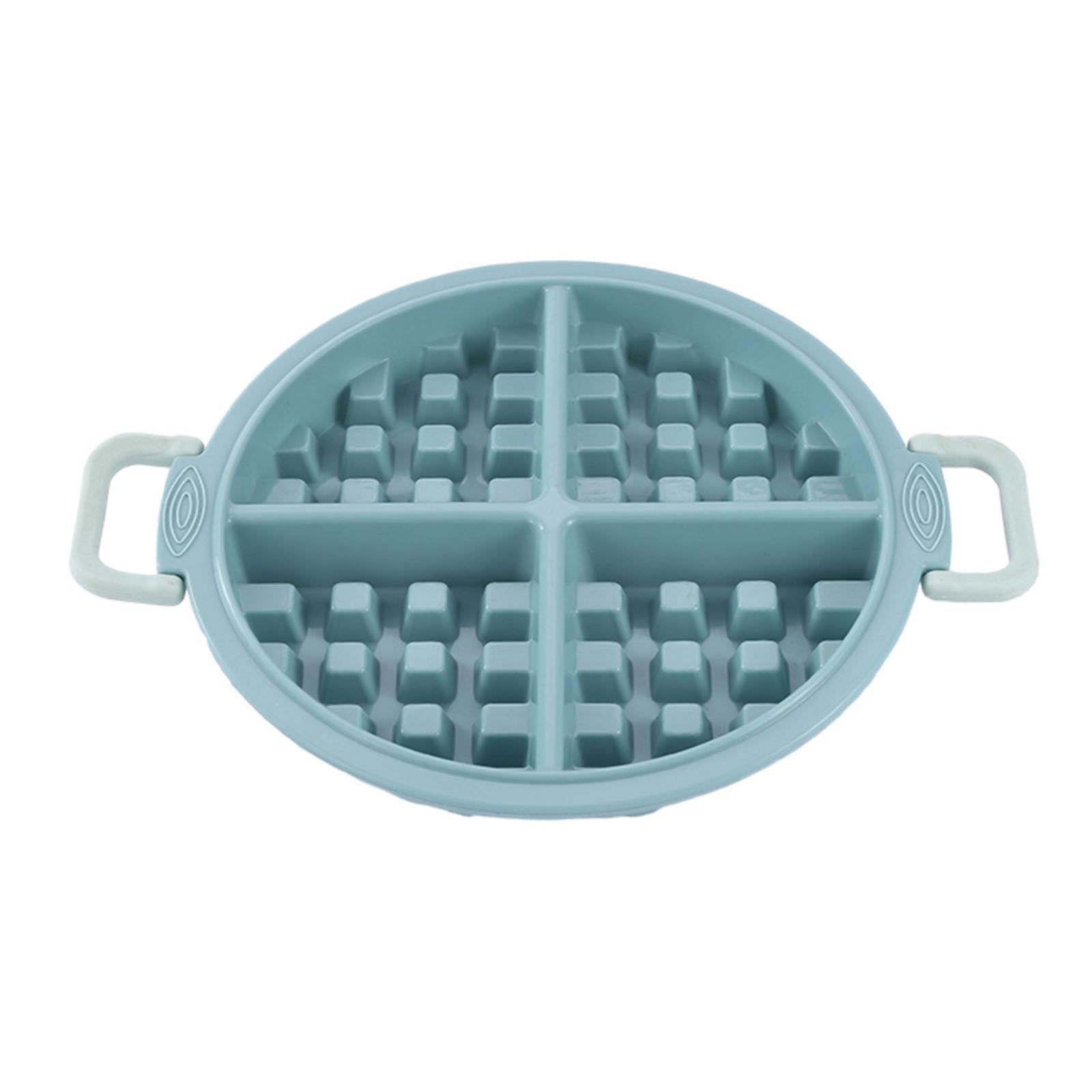 Silicone Waffle Mold Eguiwyn Silicone Mould Pans Moulds 4 Cavity Maker ...