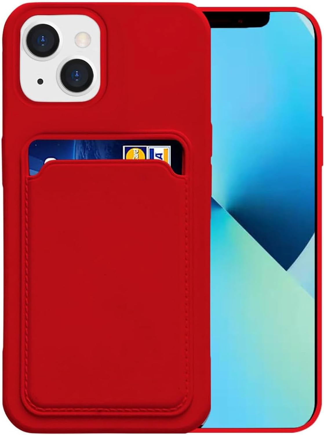 for Silicone Wallet Case iPhone 12 Pro Max Case with Card HolderShock ...