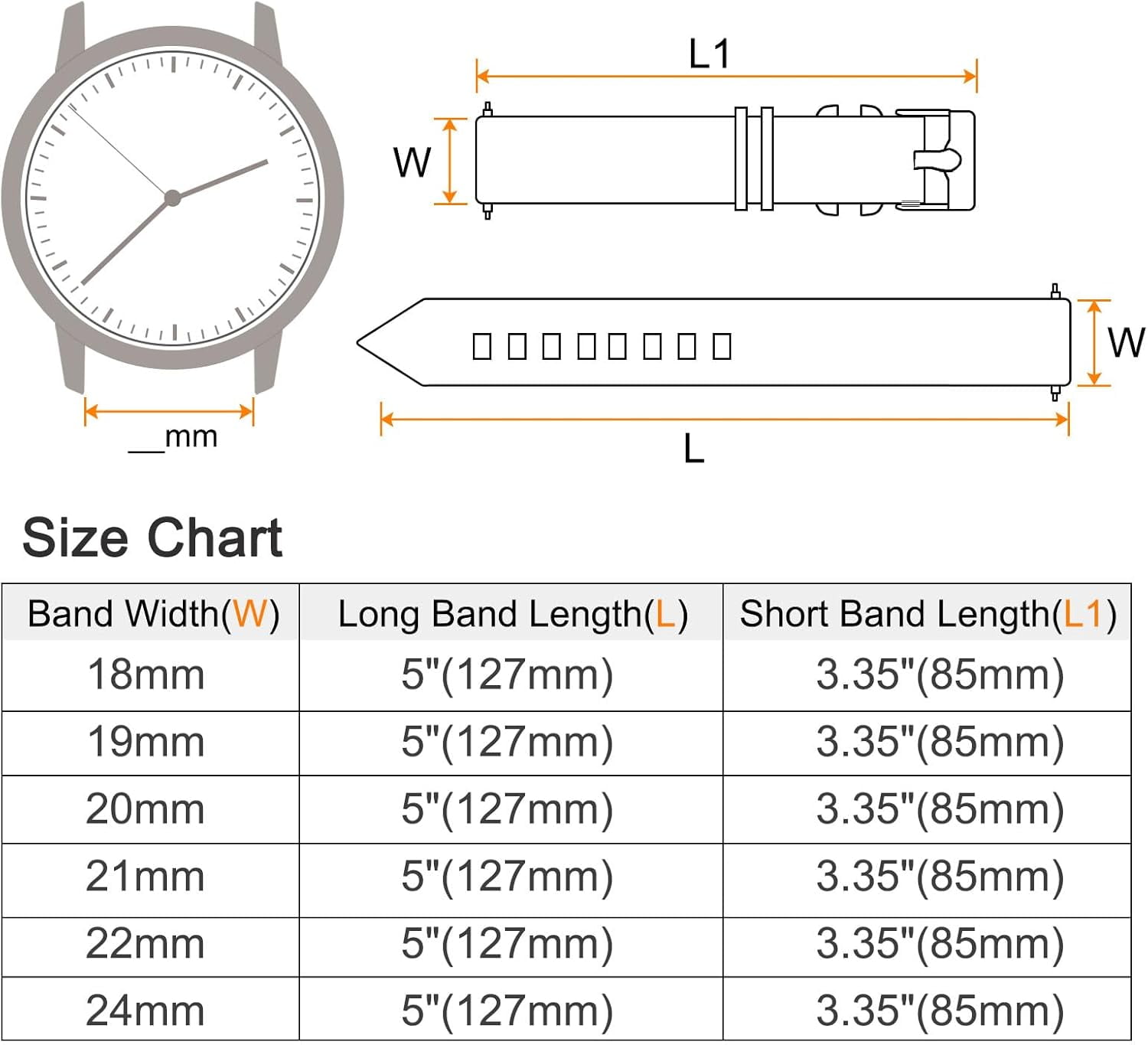 Silicone Watch Band Quick Release Soft Rubber Waterproof Replacement ...