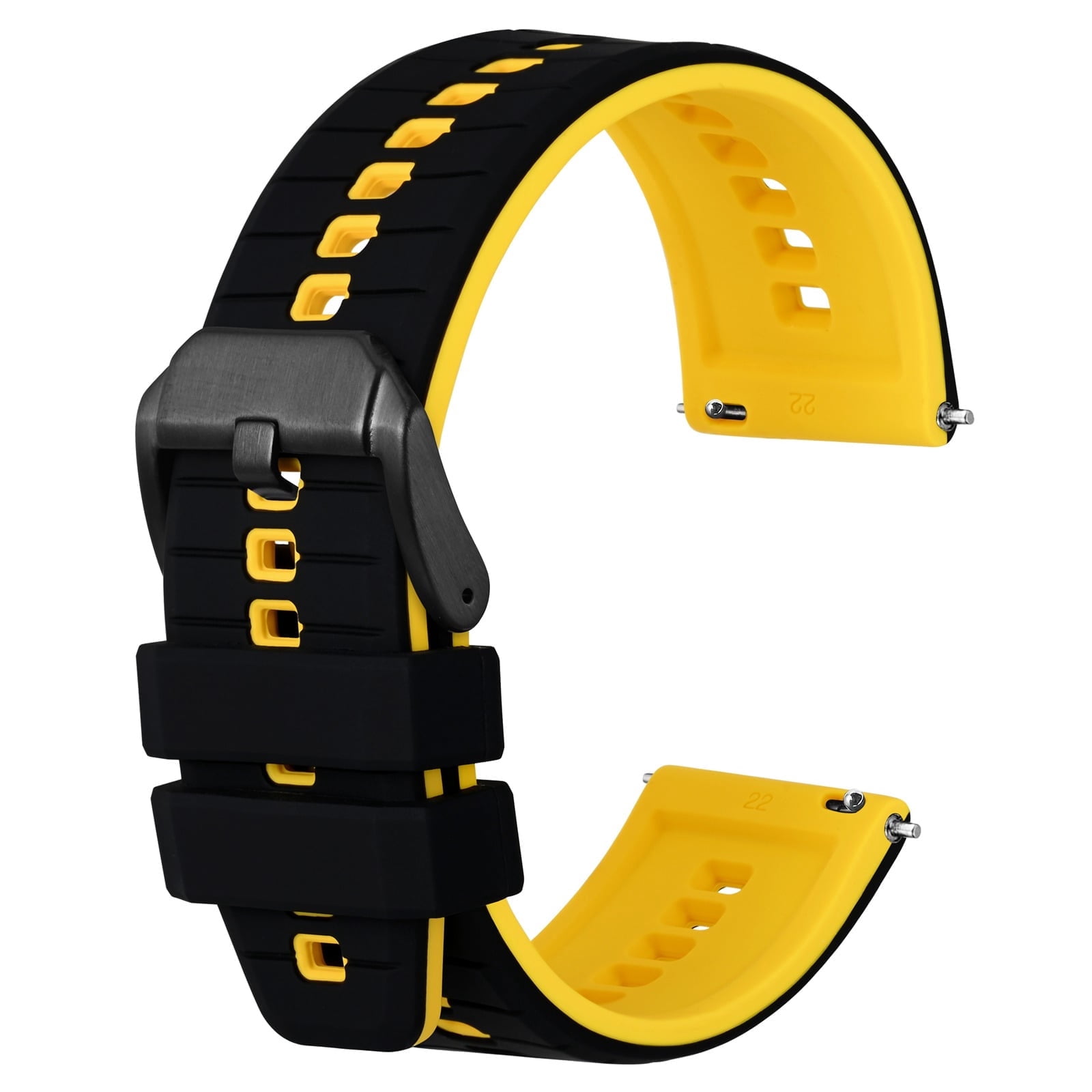 Silicone Watch Bands,20mm Quick Release Rubber Watch Strap for Men ...