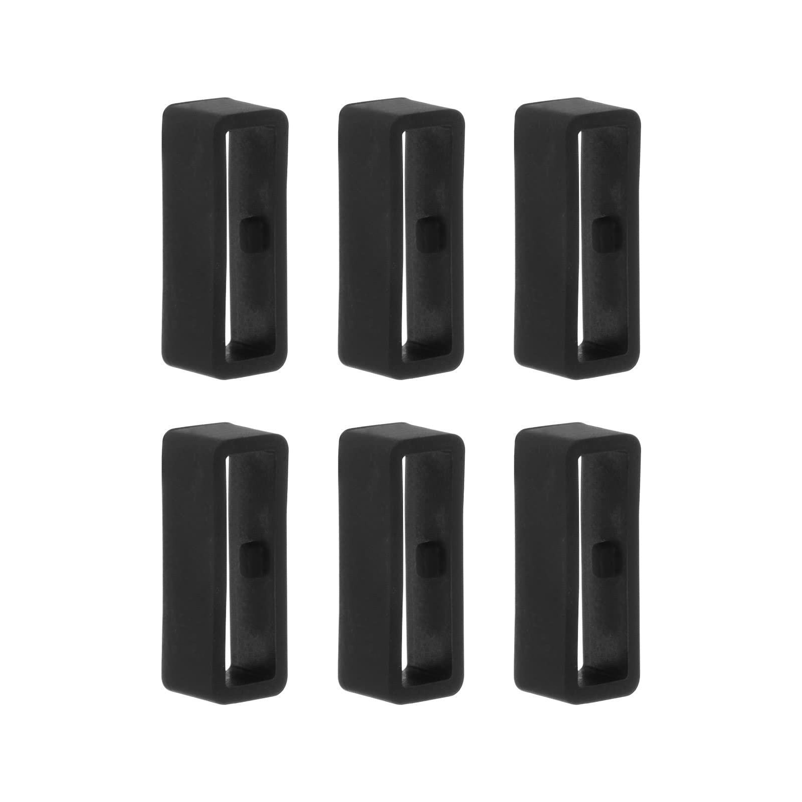 Silicone Watch Strap Loops, 16mm Watch Band Keeper Rings, Replacement ...