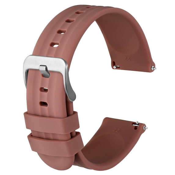 Silicone Watch Straps 22mm Quick Release Rubber Replacement Bands for ...