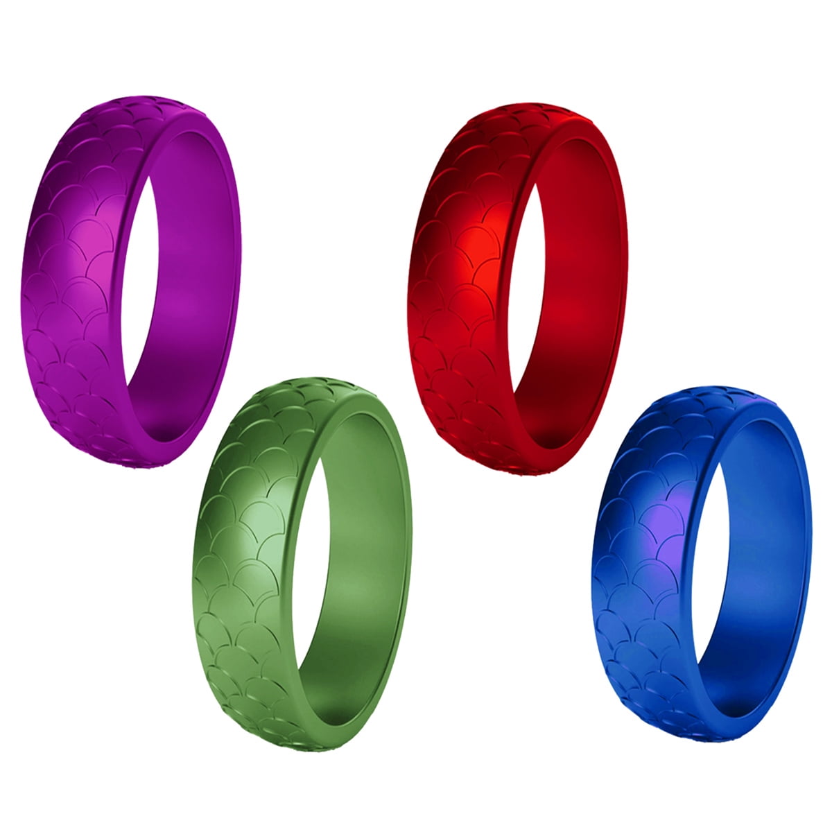 Silicone Wedding Ring for Men & Women - Rubber Engagement Band | Width ...