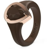 Silicone Wedding Rings for Women - Rubber Band Replacement - Metal ...