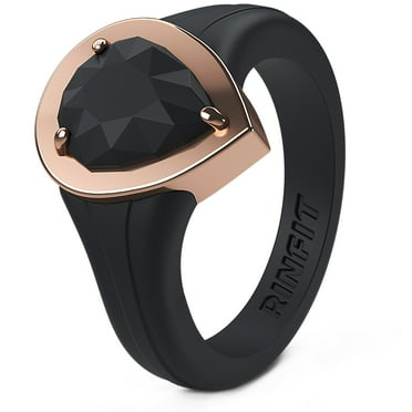 NEW! Rinfit Silicone Wedding Ring for Women - Soft Rubber Wedding Band ...