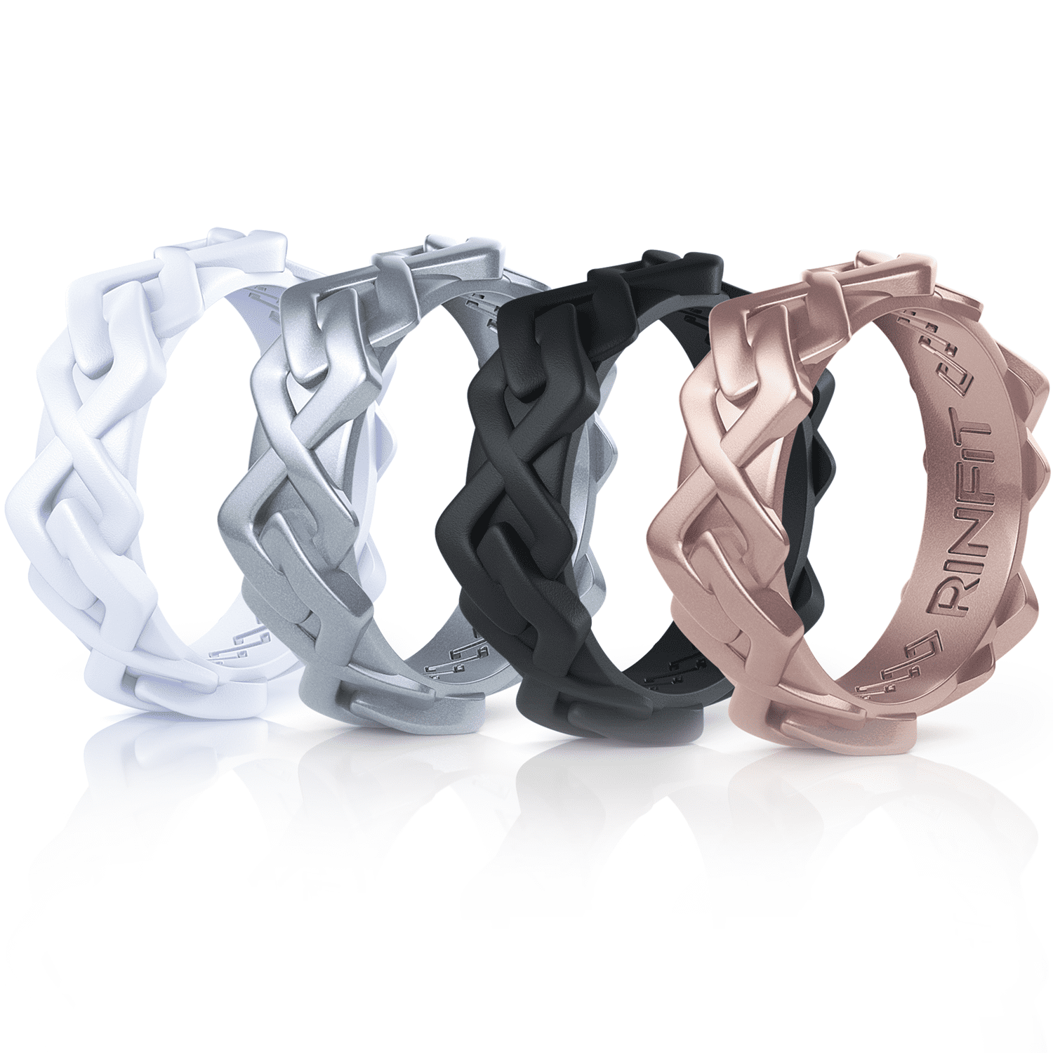 Silicone Wedding Rings for Women by Rinfit - Rubber Band Replacement ...