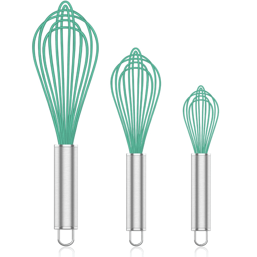 Silicone Whisk,1/2/3 pack Professional whisks for cooking non scratch ...