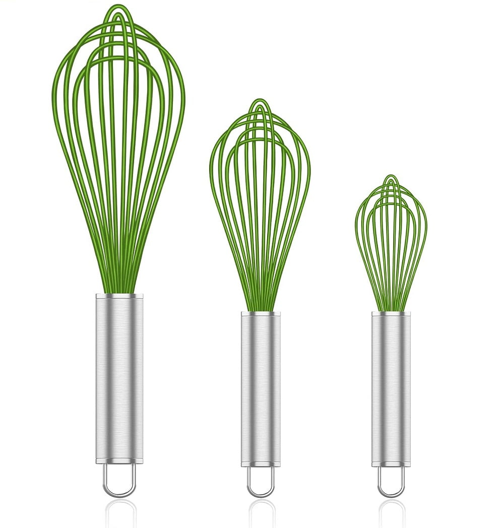 Silicone Whisk,1/2/3 pack Professional whisks for cooking non scratch ...