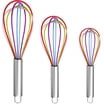 Hariumiu Stainless Steel and Silicone Whisk -Heat Resistant Kitchen ...