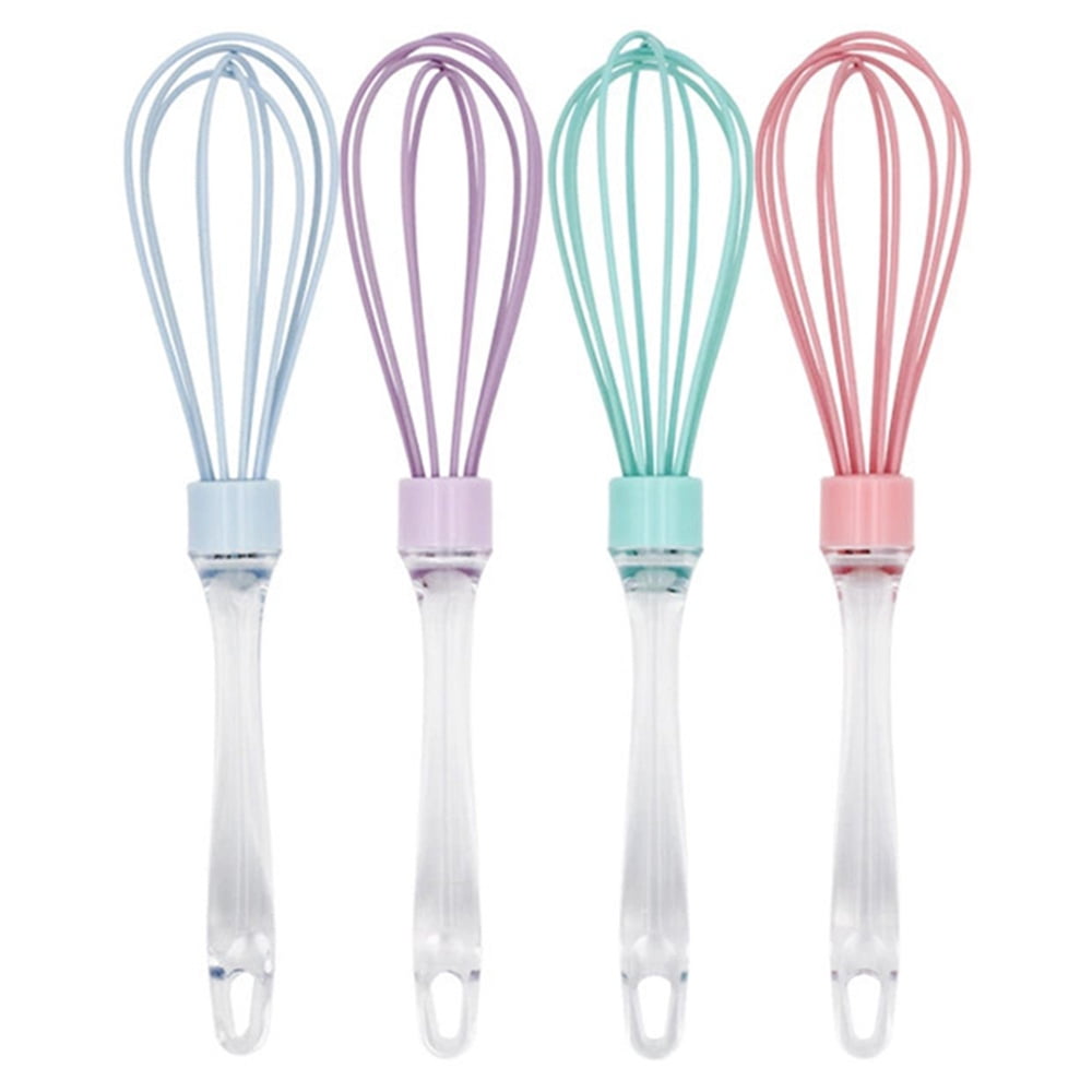 Silicone Whisk, Heat Resistant Kitchen Whisks for Cooking Set of 4 ...