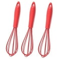 Silicone Whisk - Heat-Resistant, Non-stick, Stainless Steel Wire ...