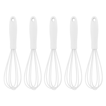 Walmart 5-Piece Colorful Silicone Mini Whisks with Stainless Steel ...