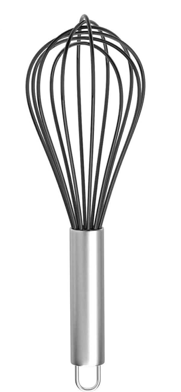 Silicone Whisk, Stainless Steel Wire Whisk Set - 1/2/3 Pcs Rubber ...