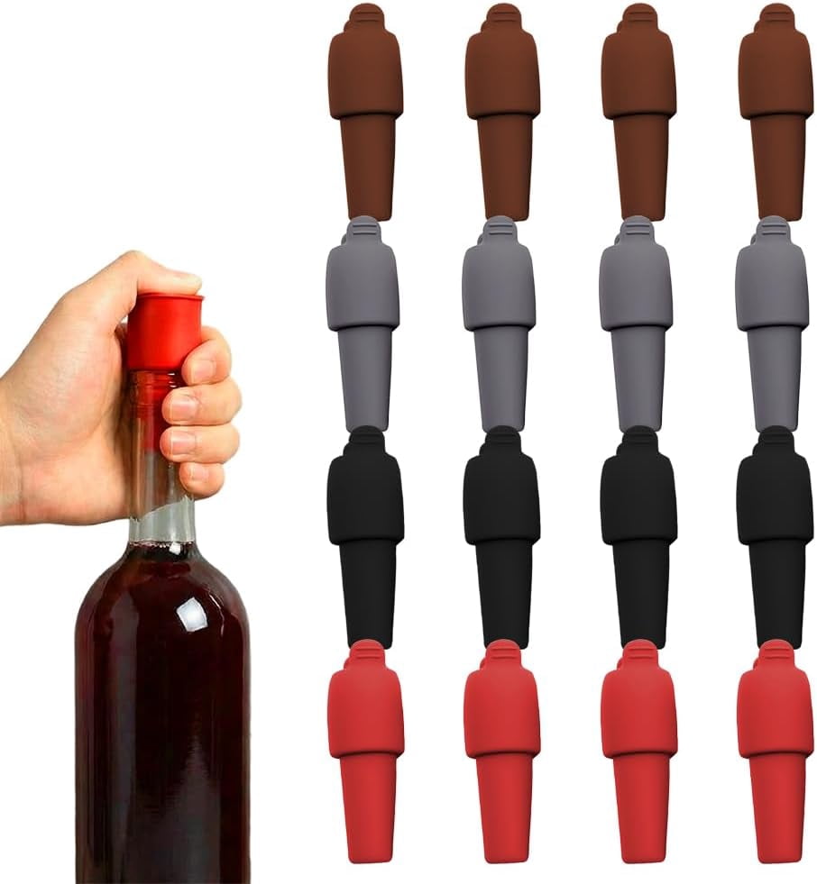 Silicone Wine Stopper, 2026 New Soft Airtight Sealer for Glass Bottle ...