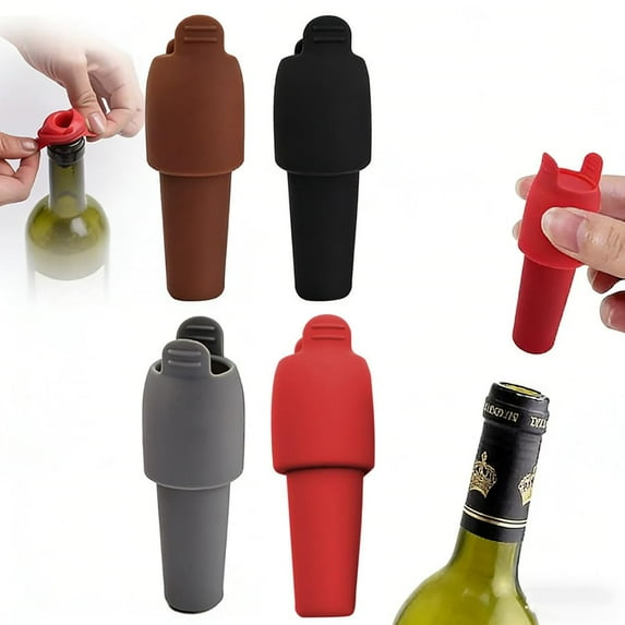 Silicone Wine Stopper for Wine Bottles, 2026 New Wine Stoppers for Wine ...
