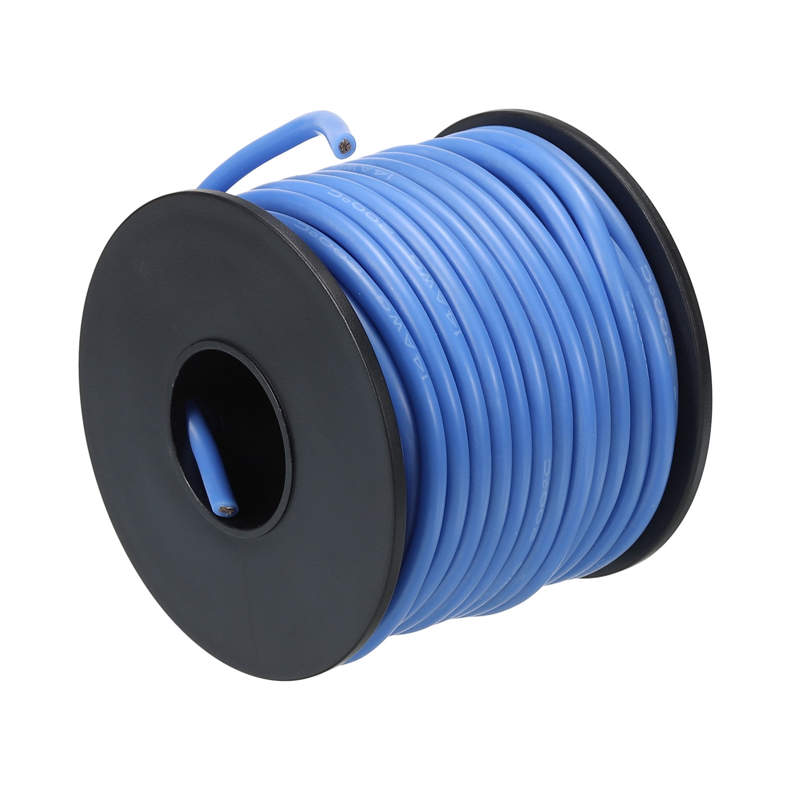Silicone Wire 14 AWG Blue Spool 12m Electrical Tinned Copper Wire for ...