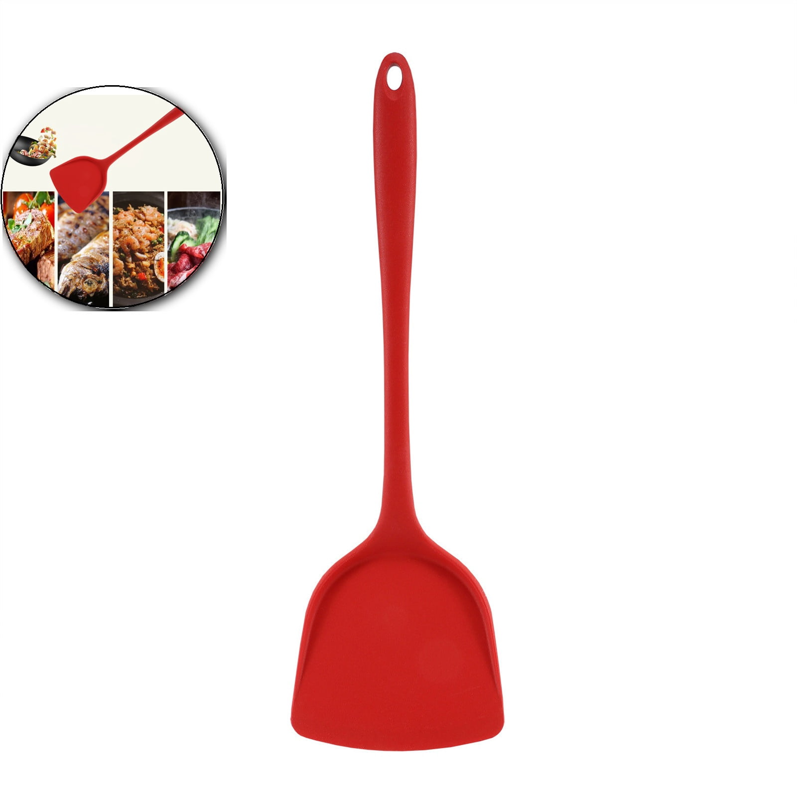 Silicone Wok Spatulas, Non Stick Heat Resistant Spatula, Kitchen ...
