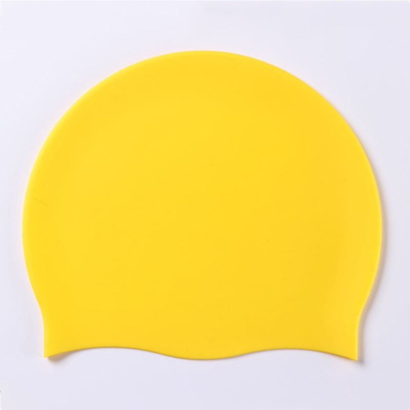 Silicone World Silicone Swimming Cap Men Women Long Hair Waterproof ...