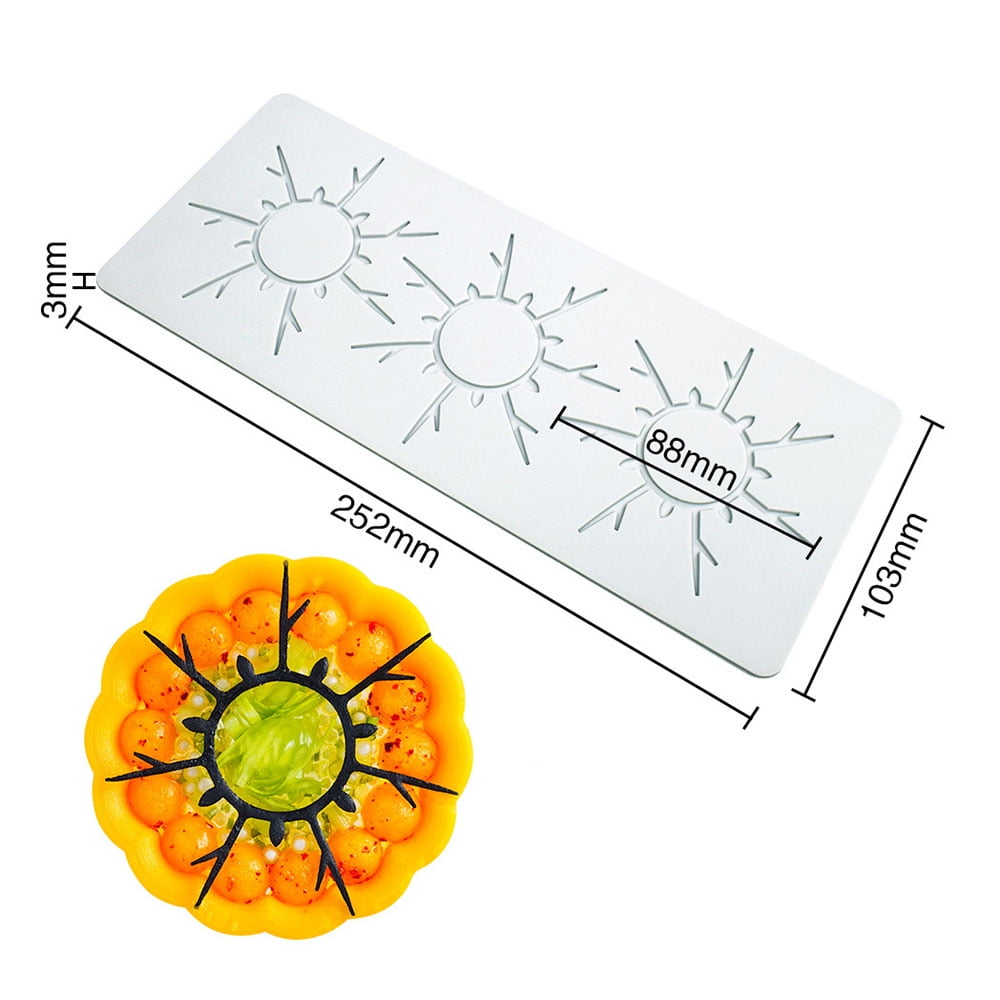 Silicone World Various Shapes Cake Lace Silicone Mold Leaves Geometric ...