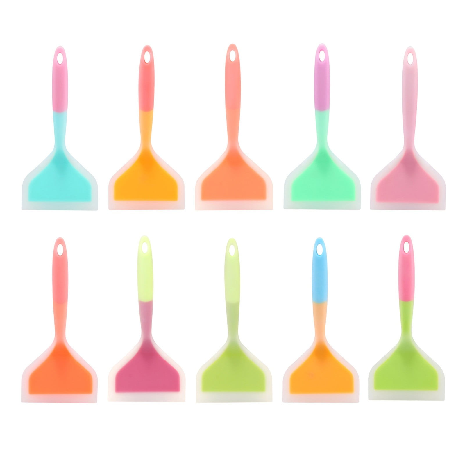 Silicone Wrapped Plastic Spatula Pancakes Shovel Non-Stick Heat ...