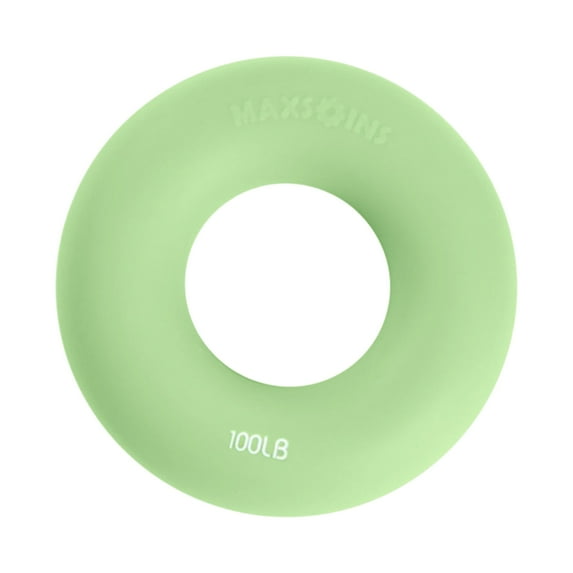 Silicone Wrist Hand Booster Grip Forearm Finger Exercise 100LB Green ...