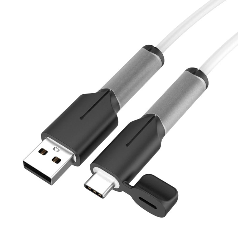 Silicone and Plastic Data Cable Protective Sleeve with Anti-Break, Anti ...