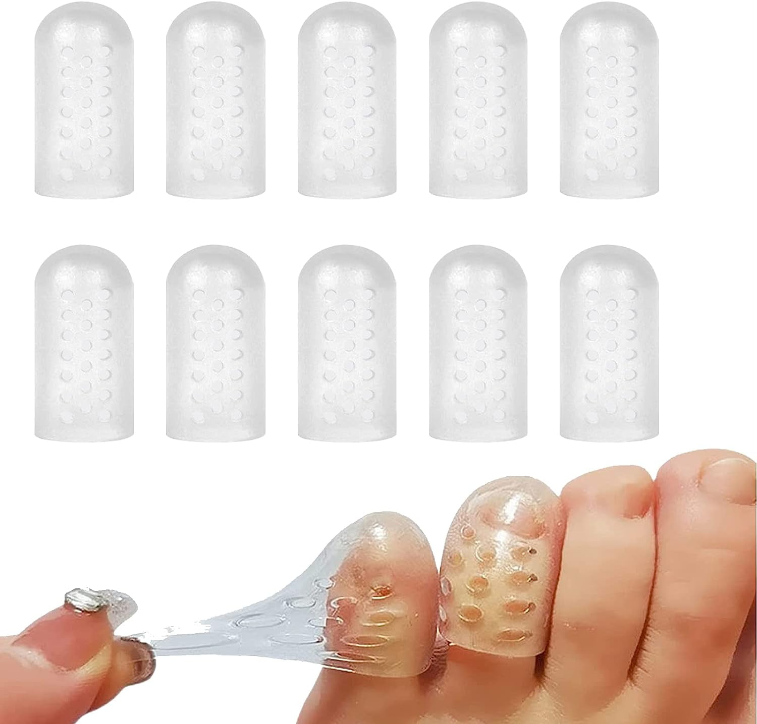 Silicone anti-friction toe protector, Silicone Breathable Little Toe ...