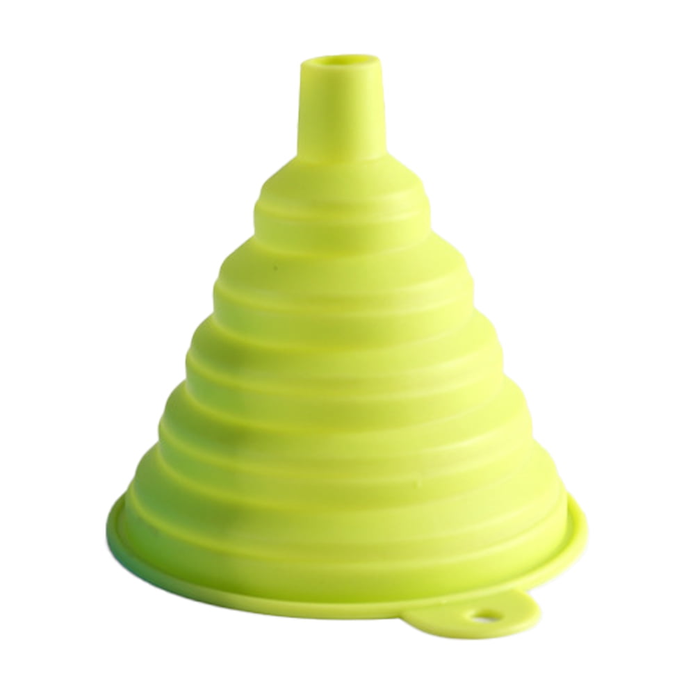 Silicone funnel Silicone folding long-neck funnel Kitchen household soy ...