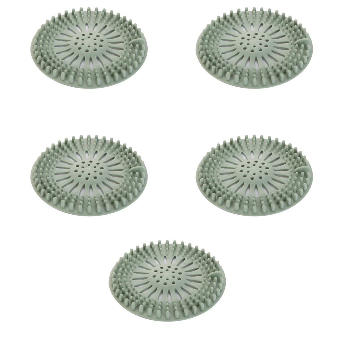 Silicone hair plug Shower drain cover easy to install and clean set ...