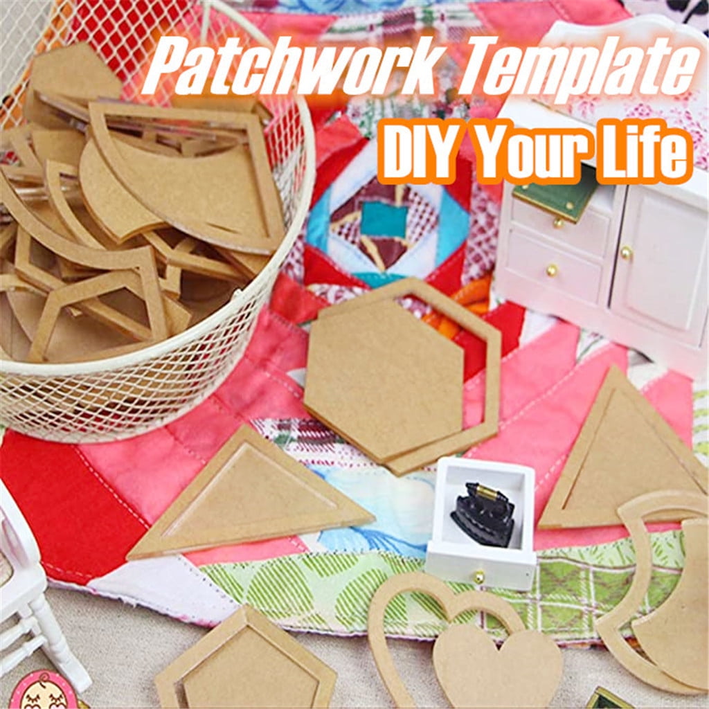 Silicone molds soap! Pcs/Set 54 DIY Patchwork Stencil Quilt Templates ...