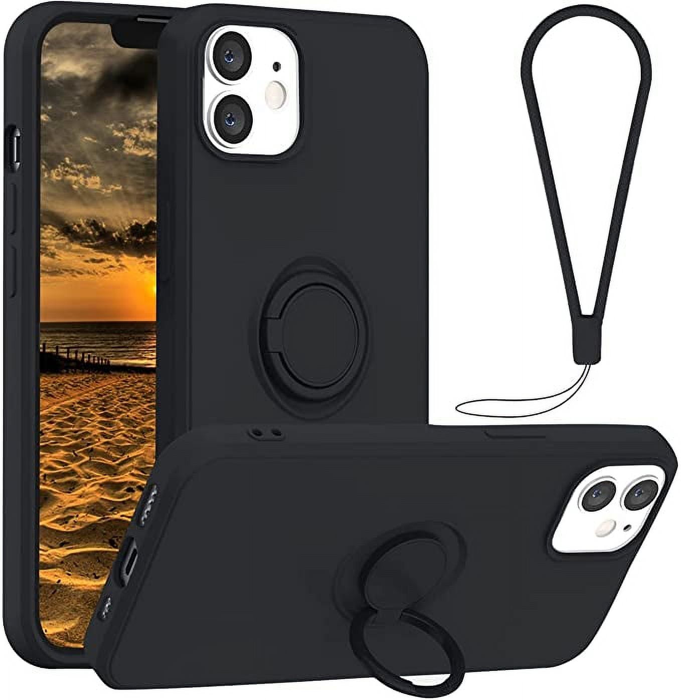 Silicone ring bracket mobile phone case for iPhone 12 mini,360 ...