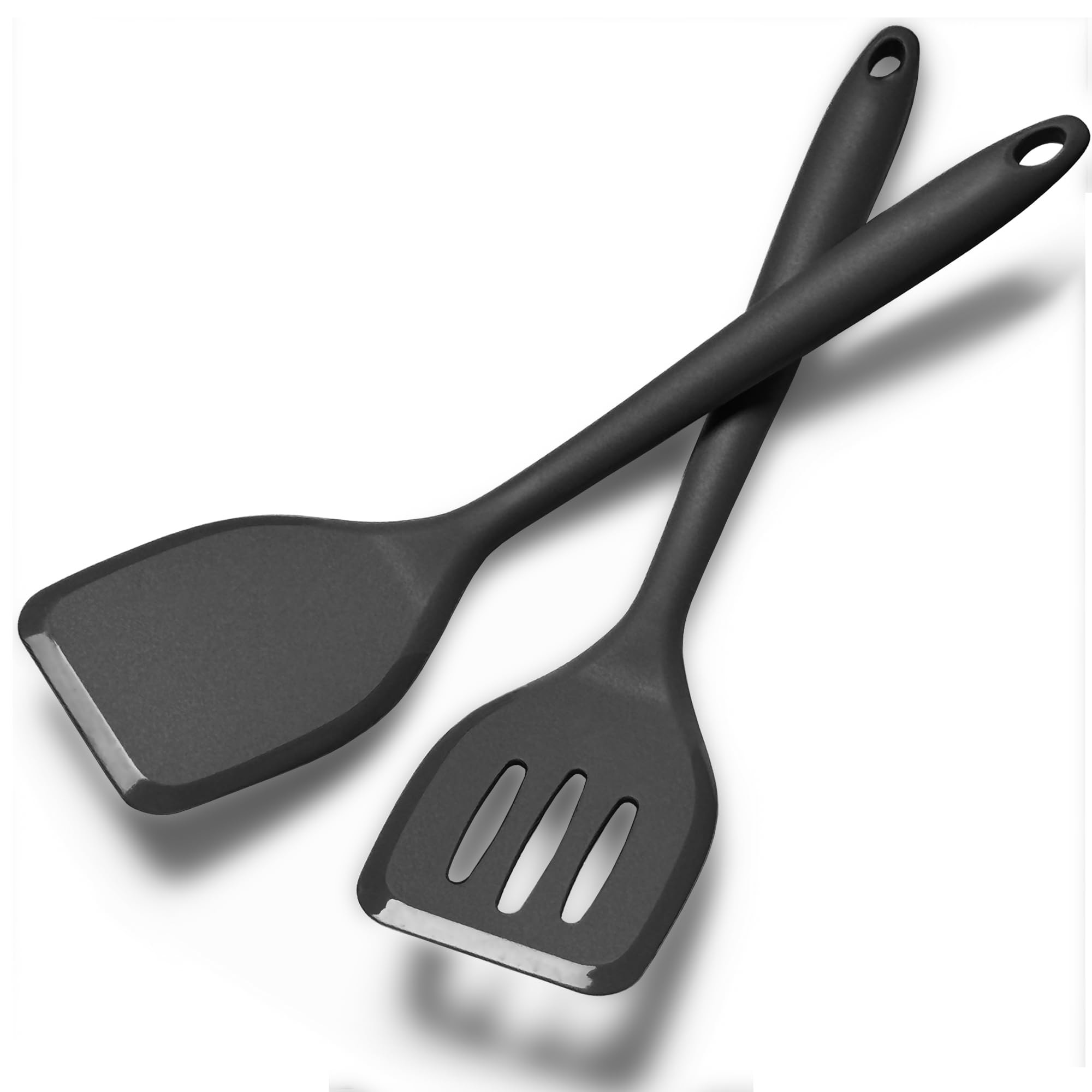 Silicone spatula set, high temp turner and flipper, BPA free rubber ...