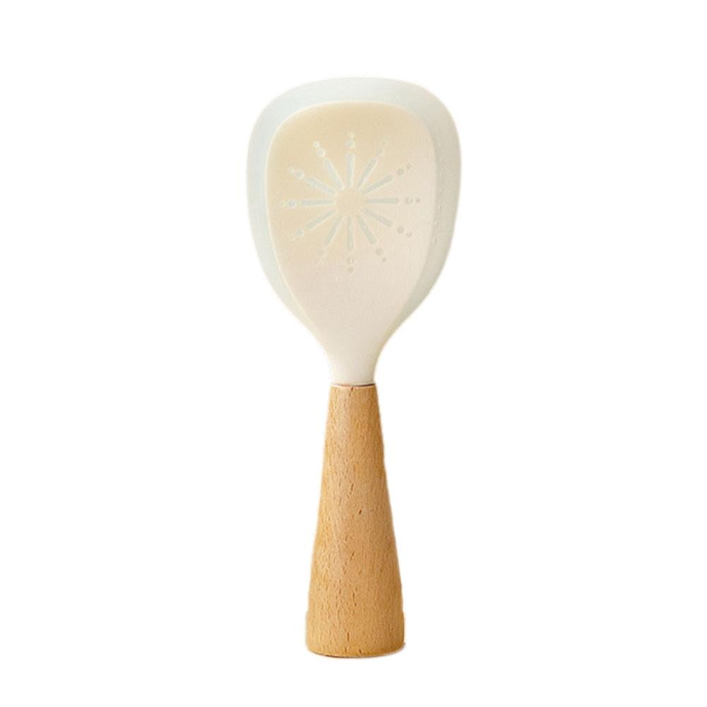 Silicone stand-up rice spoon with wooden handle R6B5 - Walmart.com