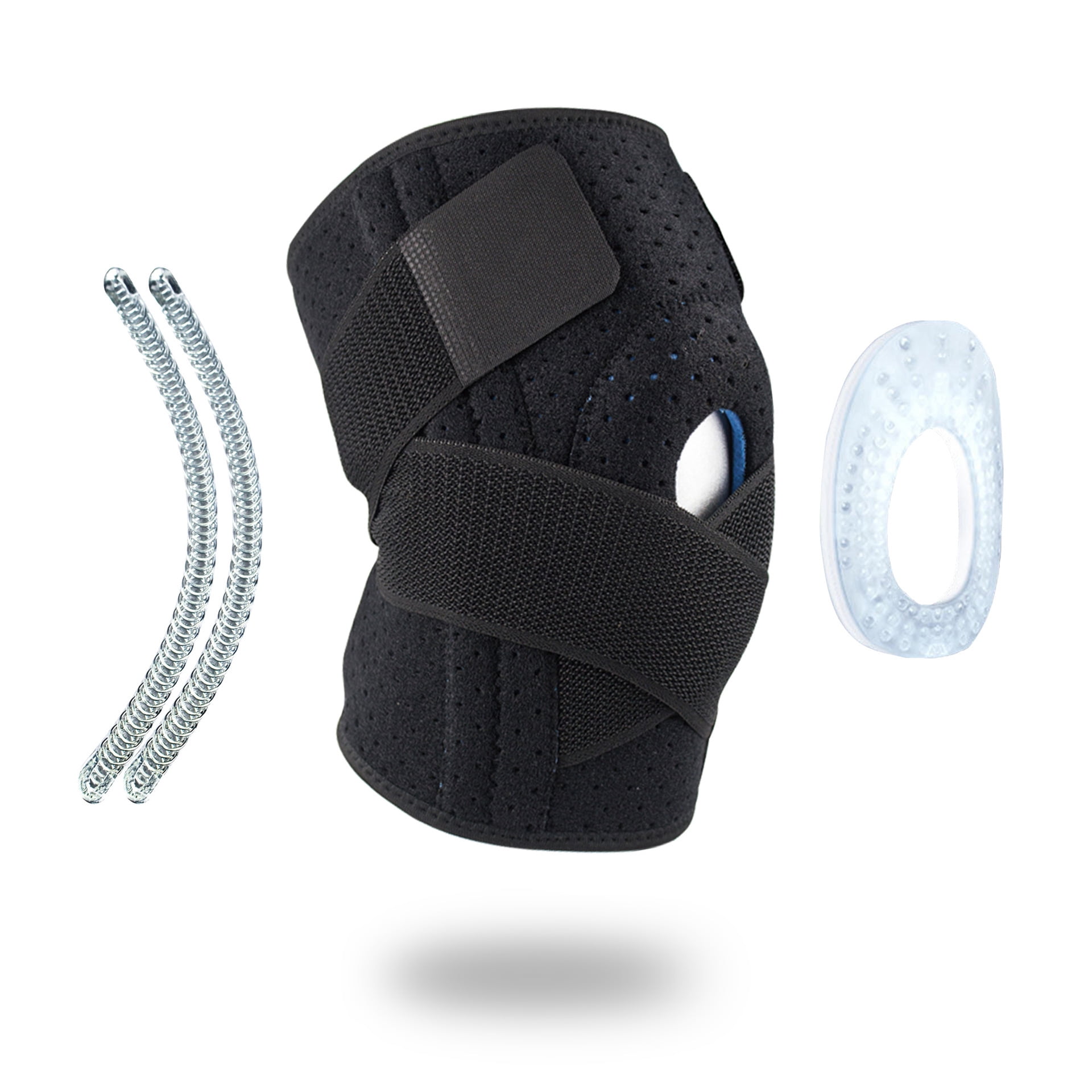 Silicone strap sports knee pads outdoor basketball running ...