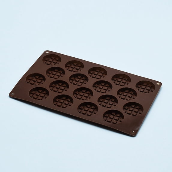 Silicones Waffles Molds, 18 Cavities Mini Round Waffles Maker Silicones ...
