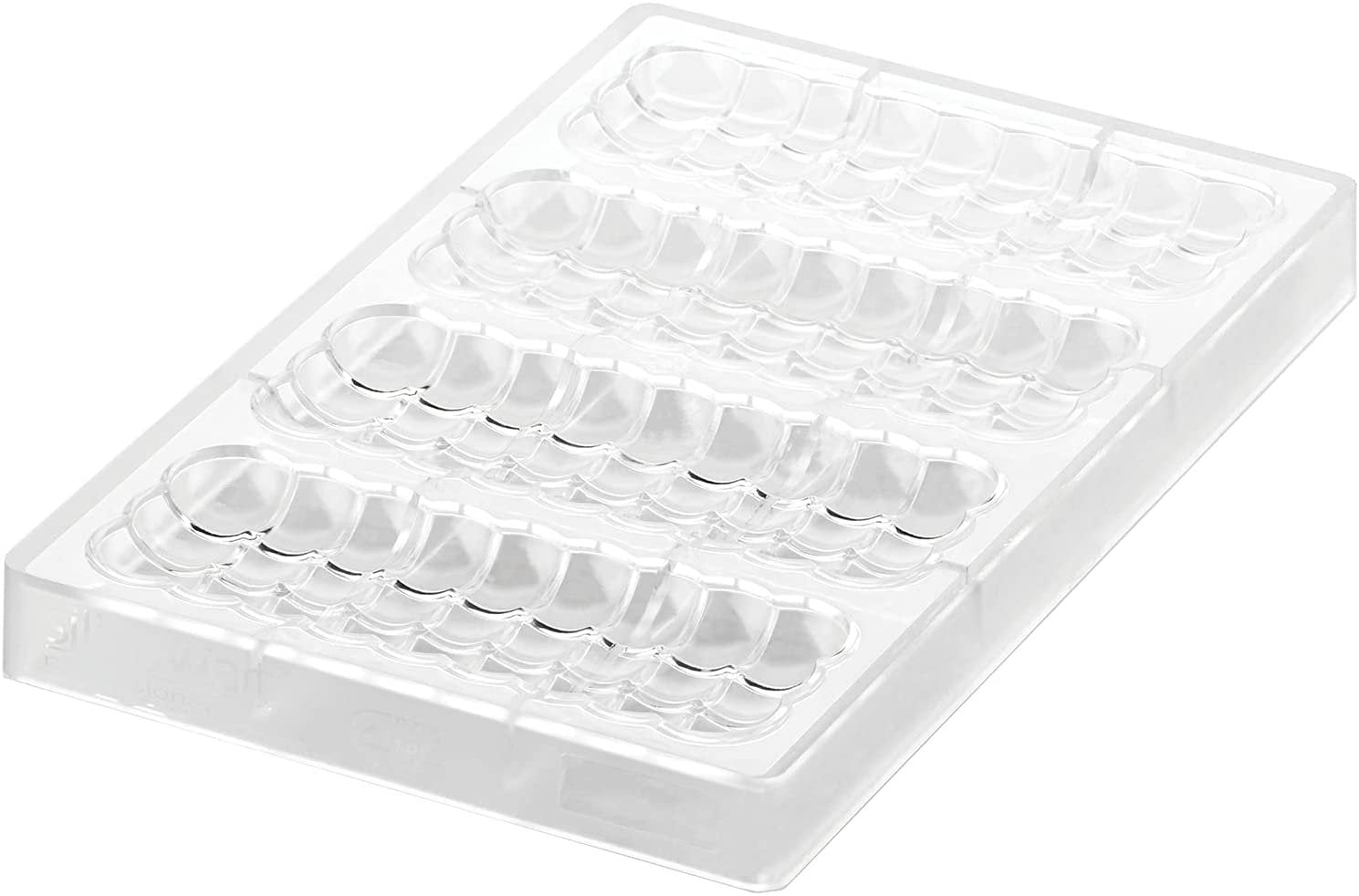 Silikomart Bolla-T Clear Tritan-Plastic Chocolate Mold with 4 Tablet ...