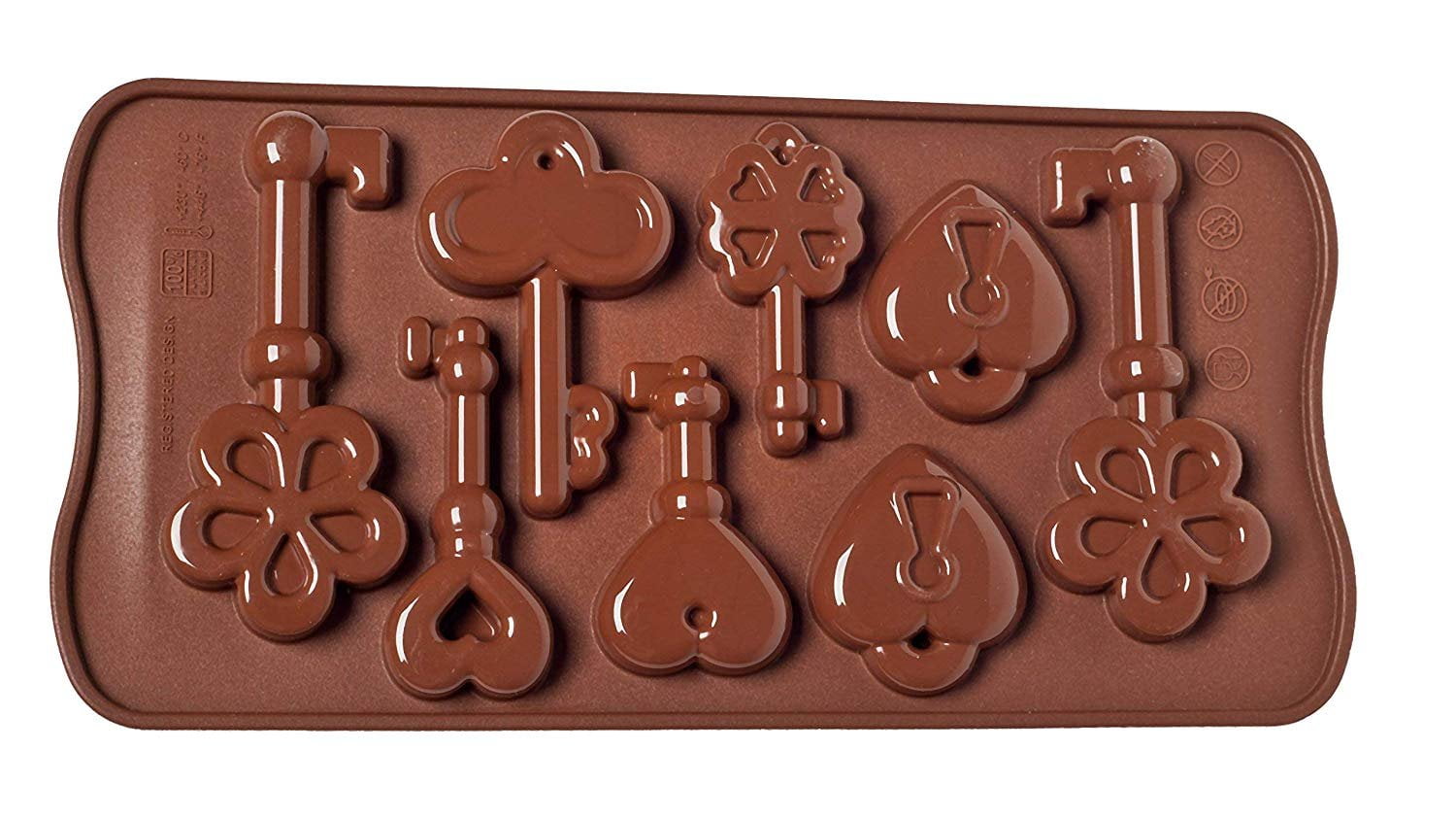 Silikomart Silicone Easy Chocolate Mold, Keys - Walmart.com