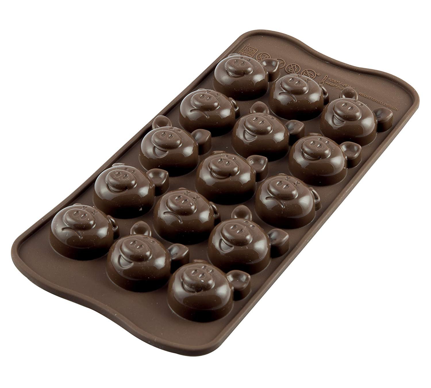 Silikomart Silicone Easy Chocolate Mold, Pigs - Walmart.com