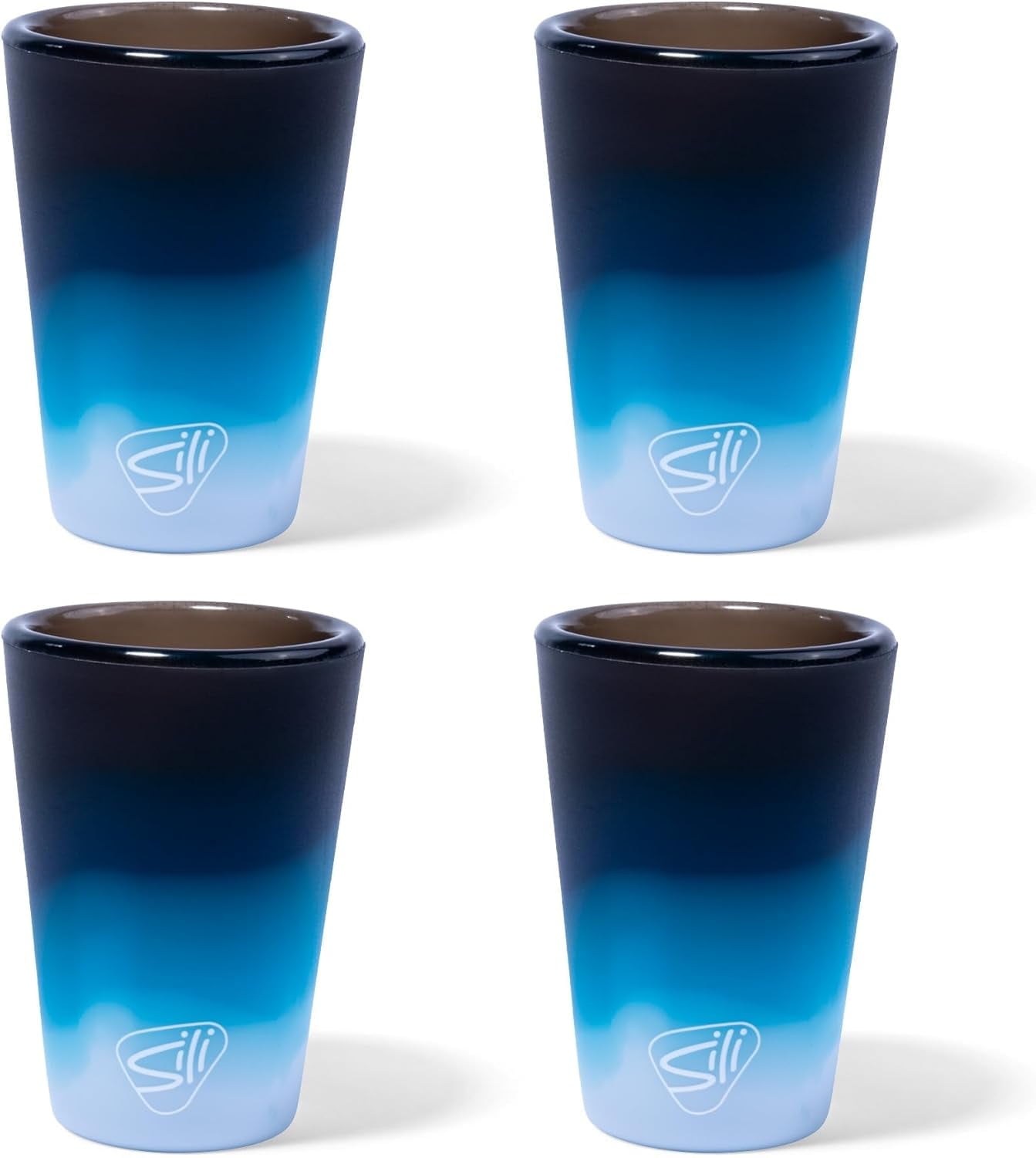 Silipint 1.5oz Silicone Shot Glasses with Handle – 4 Pack Unbreakable ...
