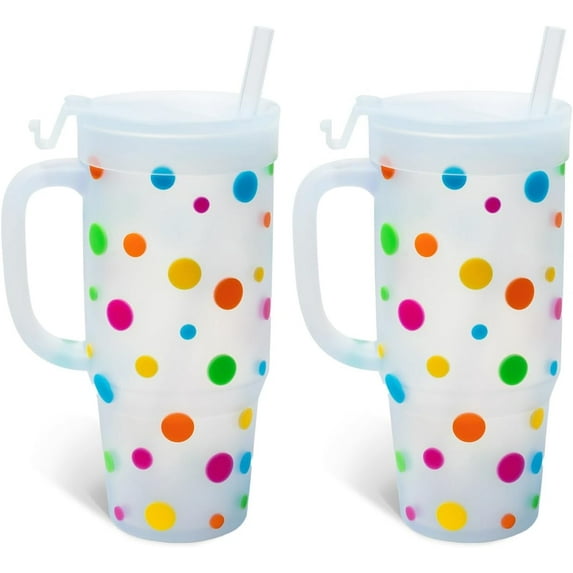 Silipint 32oz Silicone Humbler Tumbler with Handle, Flip Lid and Straw ...