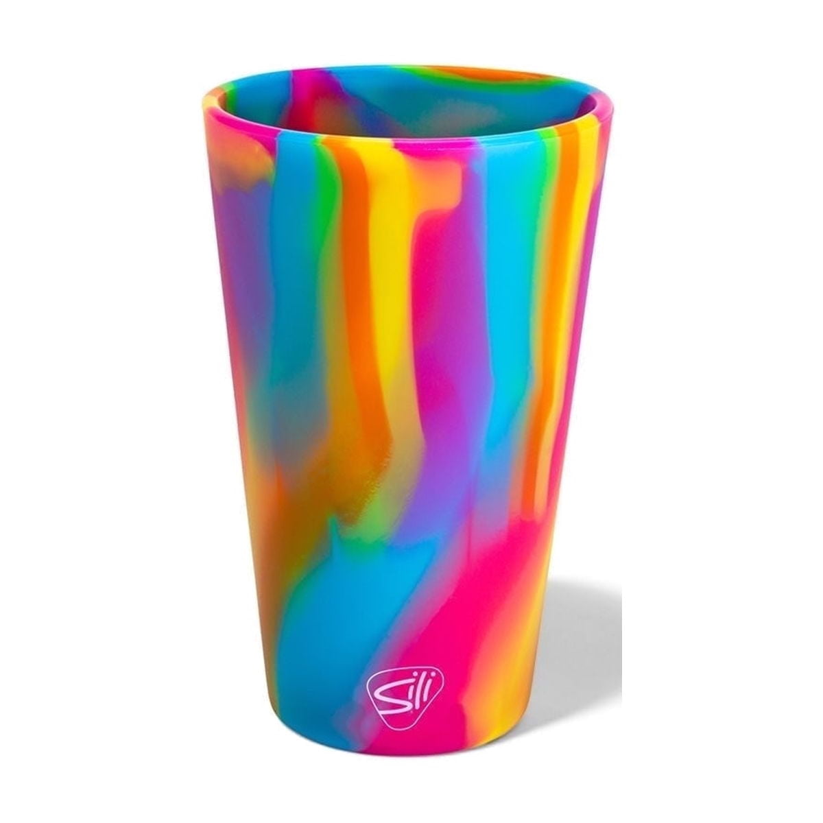 Silipint Silicone 16 oz Classic Color Pint Glass, Hippie Hops - Walmart.com