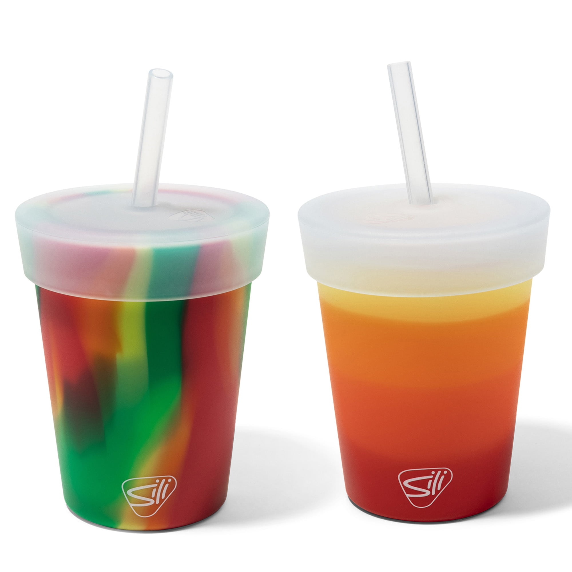 Silipint Kids Straw Tumblers 8oz - Unbreakable Cups - Walmart.com