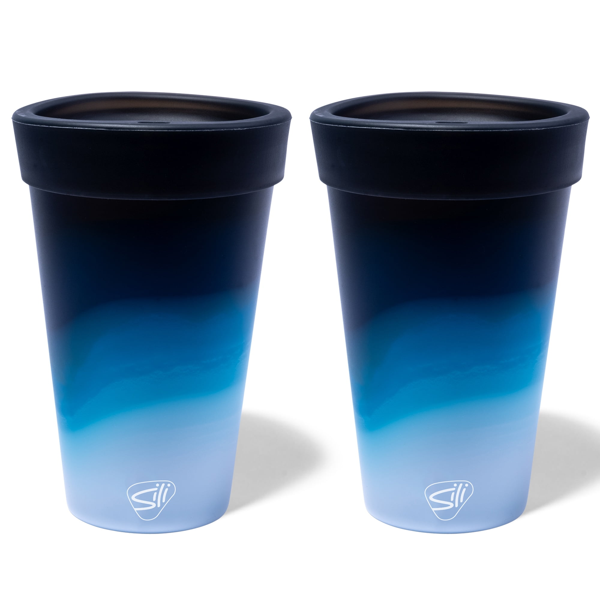 Silipint: Silicone 16oz Coffee Tumblers: 2 Pack Moon Beam - Unbreakable ...