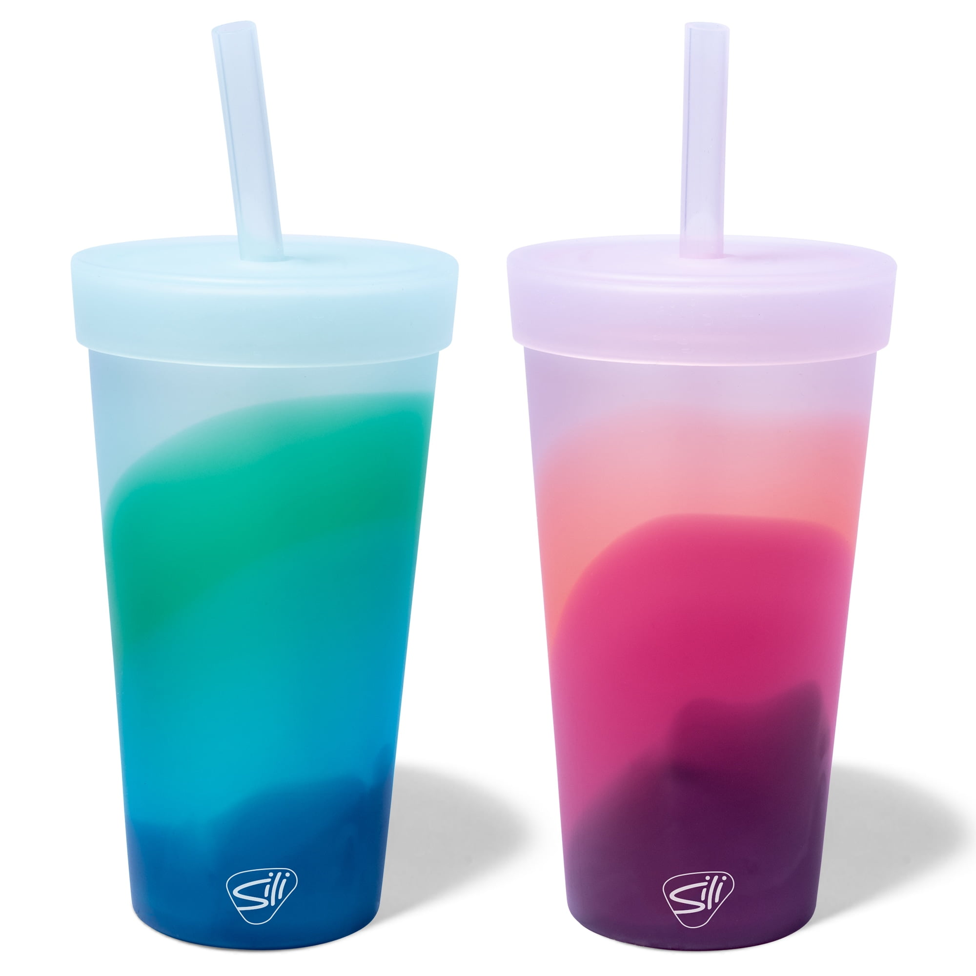 Silipint: Silicone 22oz Straw Tumblers: 2 Pack - Mountain Air & Desert ...