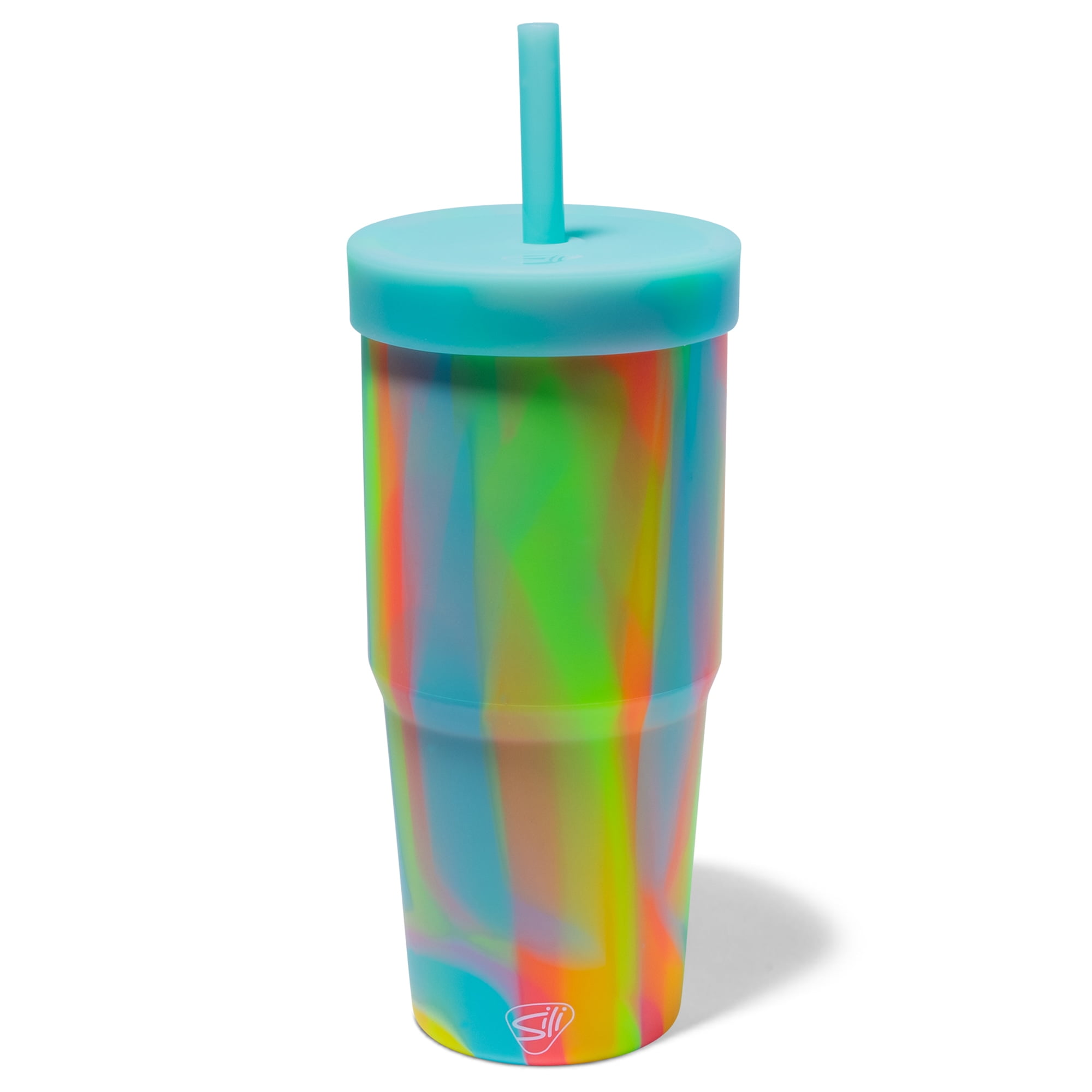 Silipint: Silicone 32oz Straw Tumbler: Sugar Rush - Reusable ...