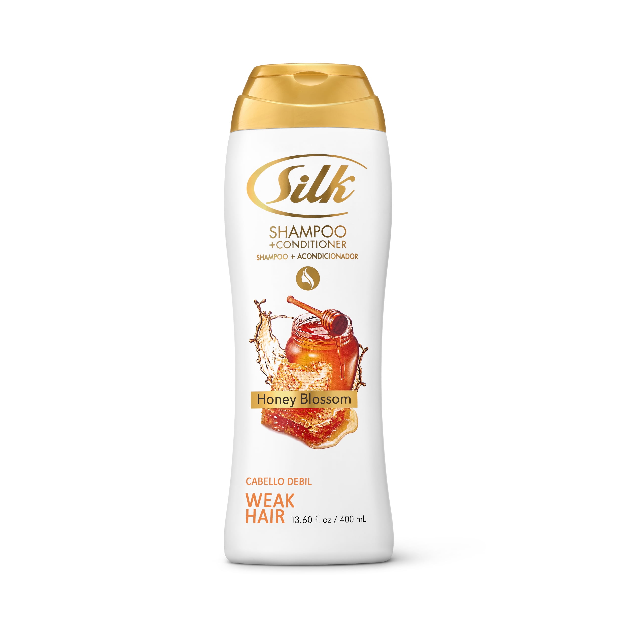 Silk 2-in-1 Shampoo and Conditioner for Weak Hair, Honey Blossom ...