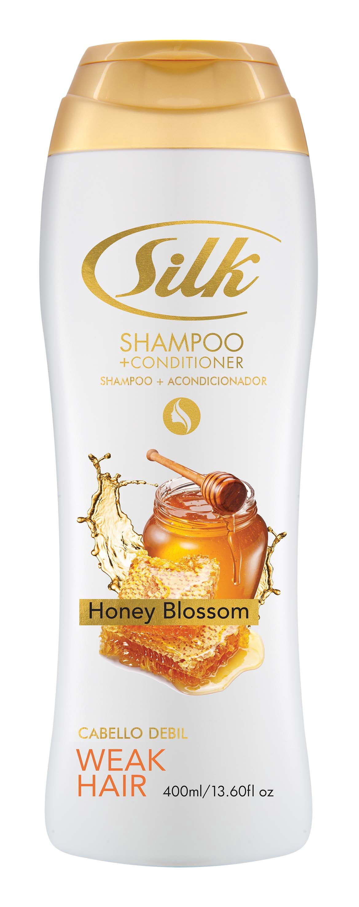 Silk 2-in-1 Shampoo and Conditioner for Weak Hair, Honey Blossom ...