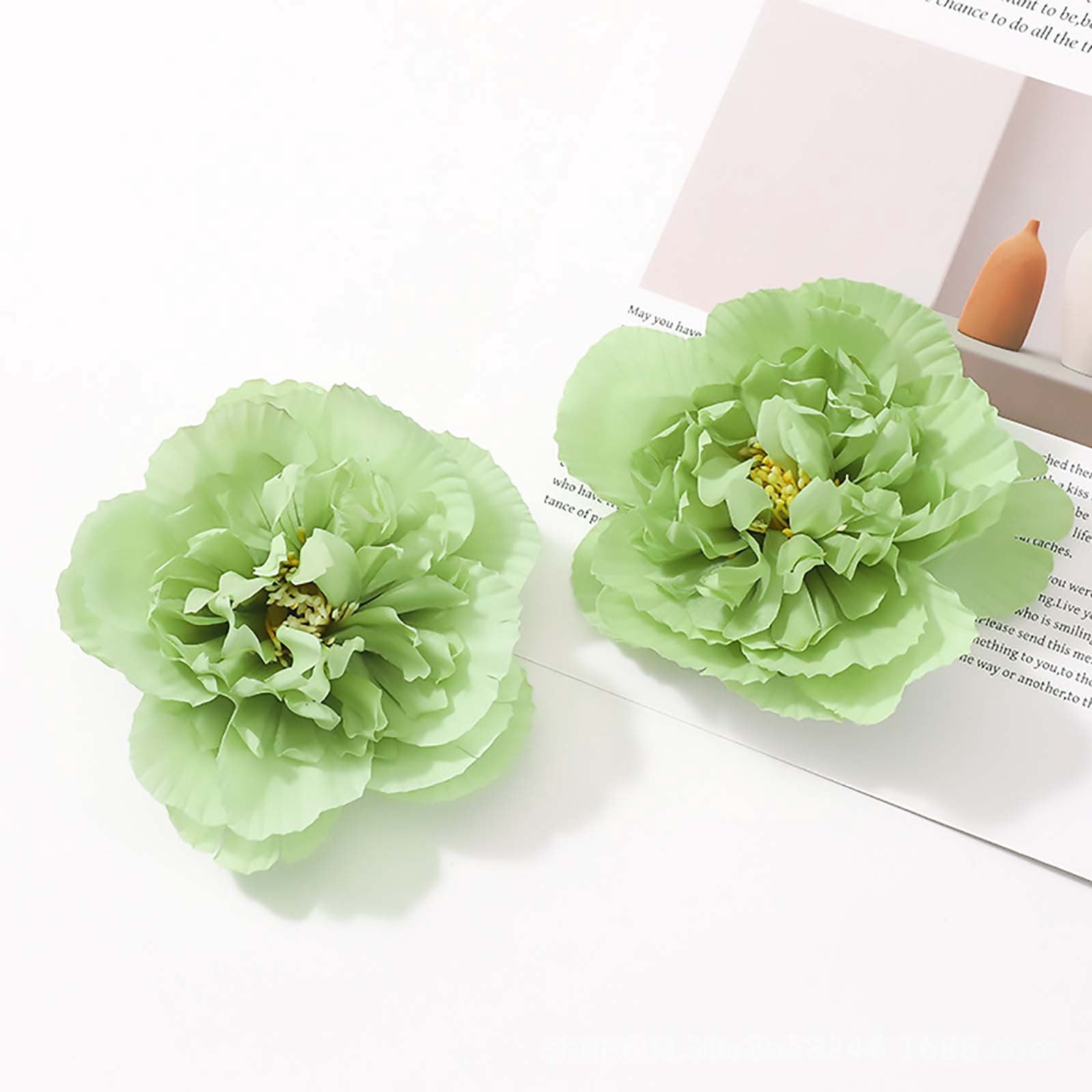 Silk Artificial Flower Heads | Lifelike Cloth Floral Decor for DIY ...